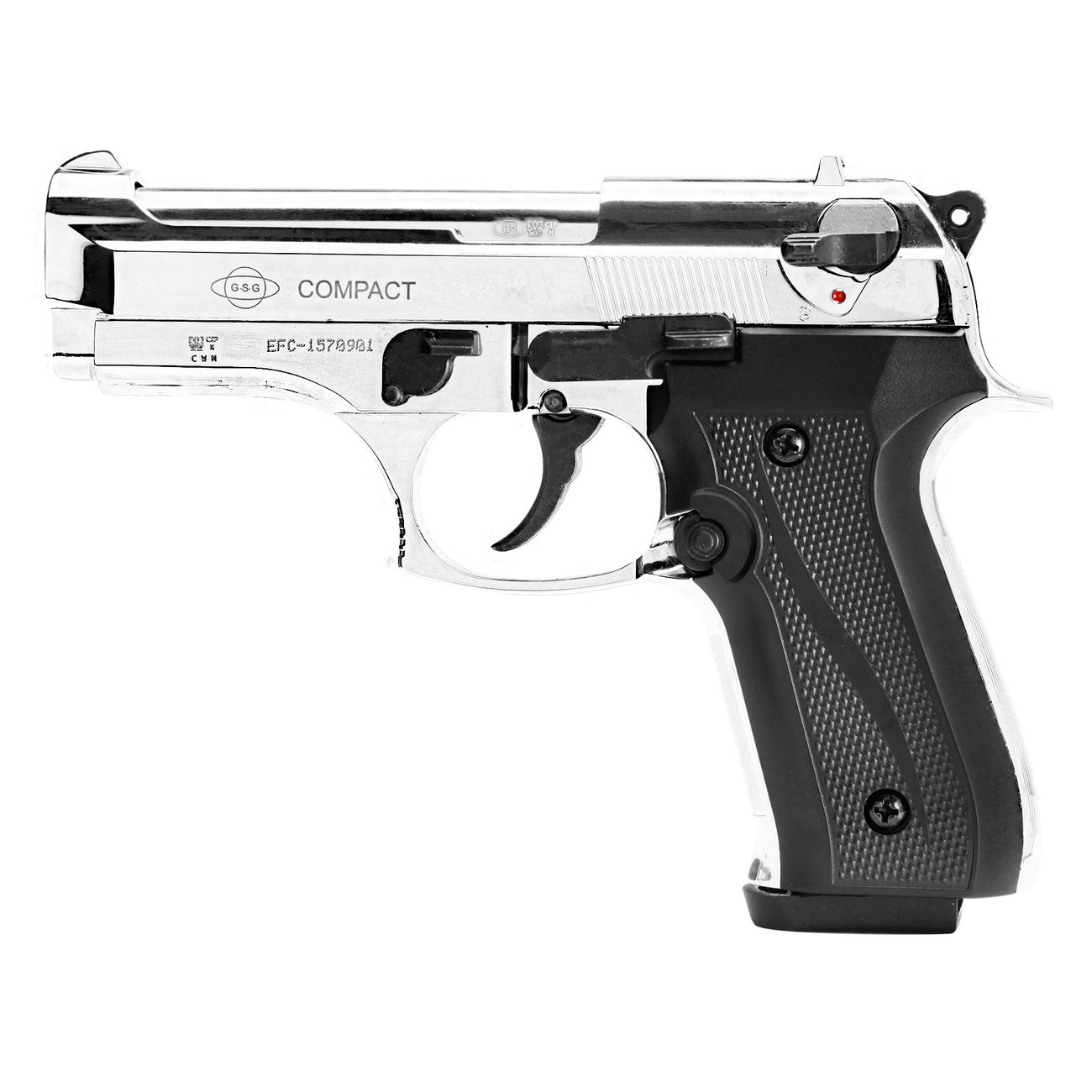 Ekol Firat Compact Schreckschuss Pistole chrom Kal. 9mm P.A.K. - Kotte ...