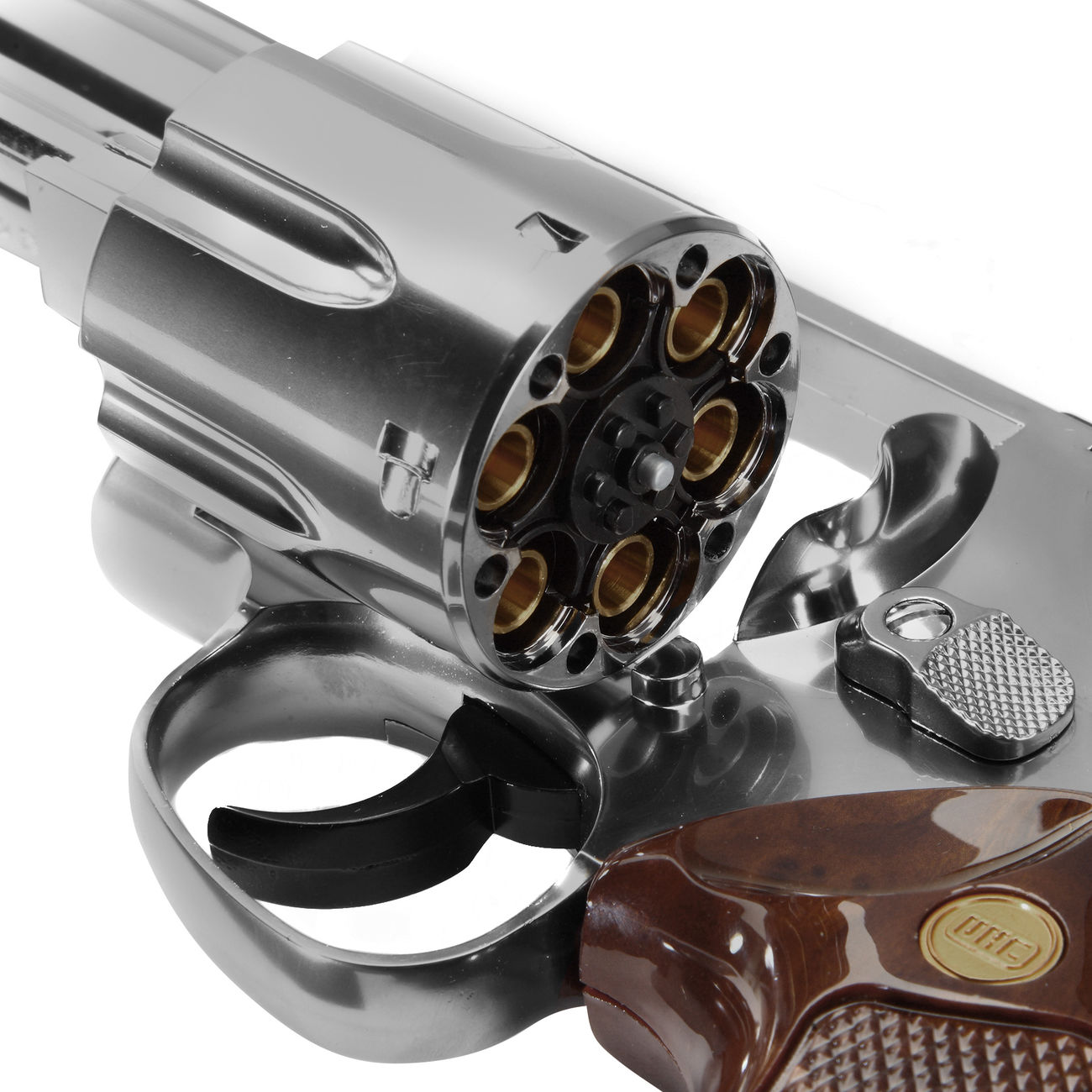 UHC M-29 8 Zoll Gas Softair Revolver 6mm BB nickel mit Hülsen - Kotte ...