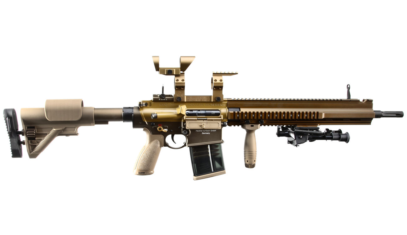 VFC Heckler & Koch G28 DMR 762 Vollmetall S-AEG 6mm BB grünbraun ...