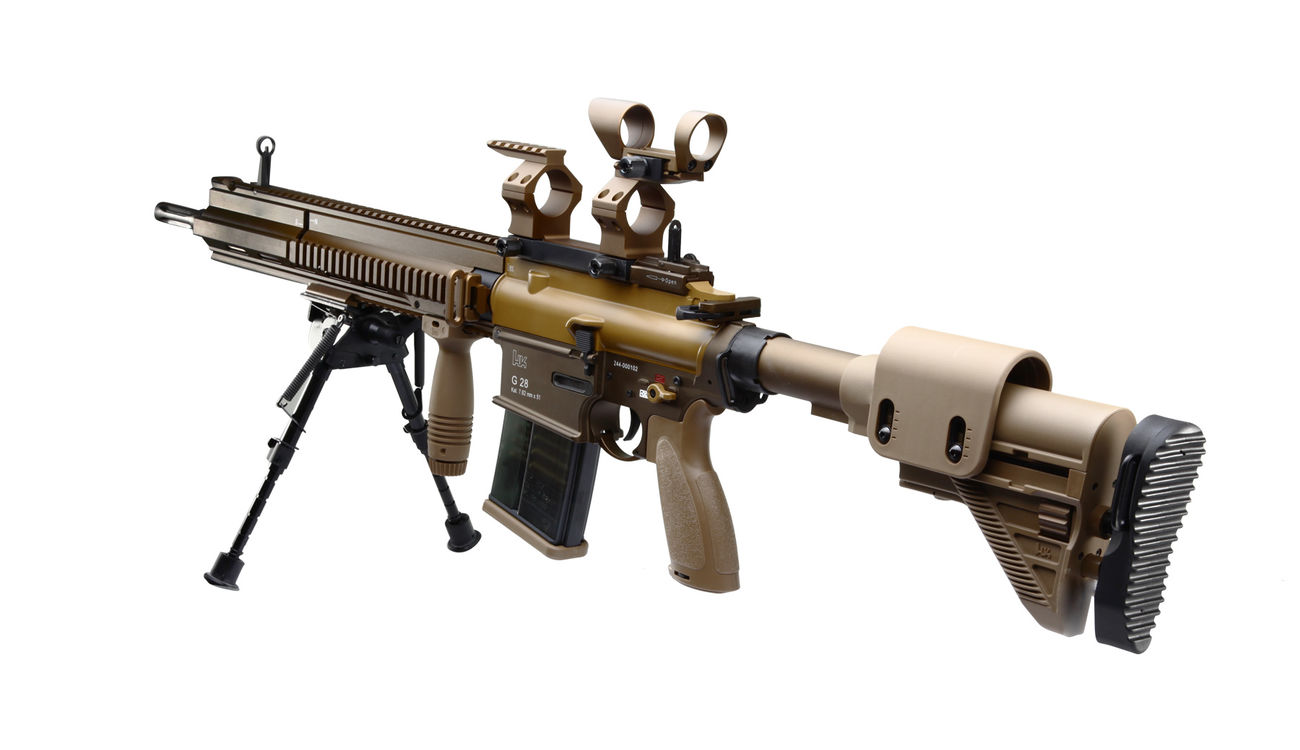 VFC Heckler & Koch G28 DMR 762 Vollmetall S-AEG 6mm BB grünbraun ...