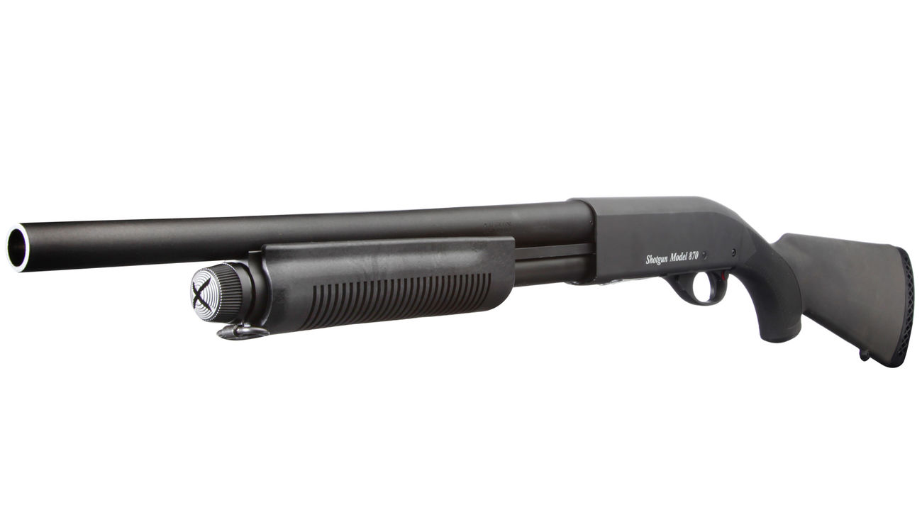 Gandp M870 Sheriff Medium Shotgun Vollmetall Springer 6mm Bb Schwarz Kaufen