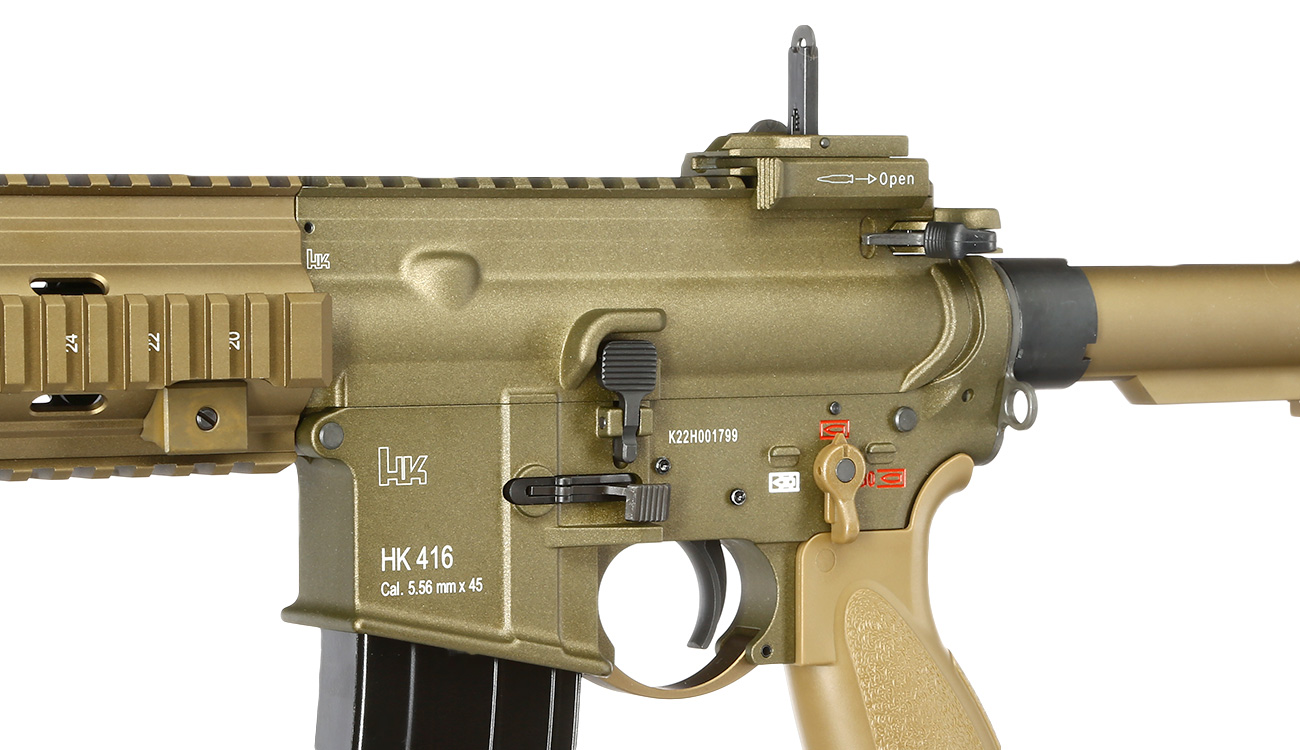 Heckler Koch HK416 A5 Vollmetall Gas Blow Back 6mm BB RAL 8000 Heckler Koch HK416 A5 Vollmetall Gas Blow Back 6mm BB RAL 8000