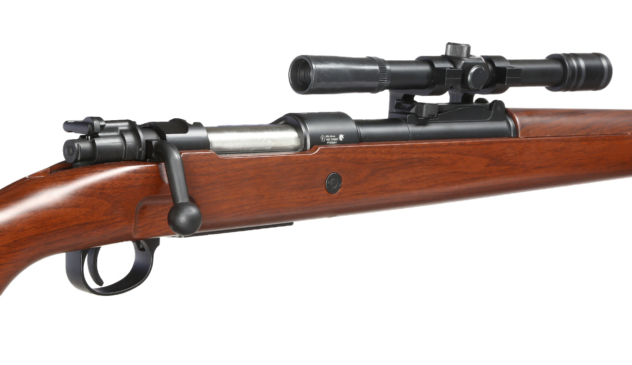 Snow Wolf Airsoft Karabiner 98K Bolt-Action Springer Gewehr inkl. ZF41 ...