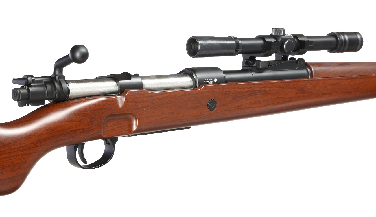 Snow Wolf Airsoft Karabiner 98K Bolt-Action Springer Gewehr inkl. ZF41 ...