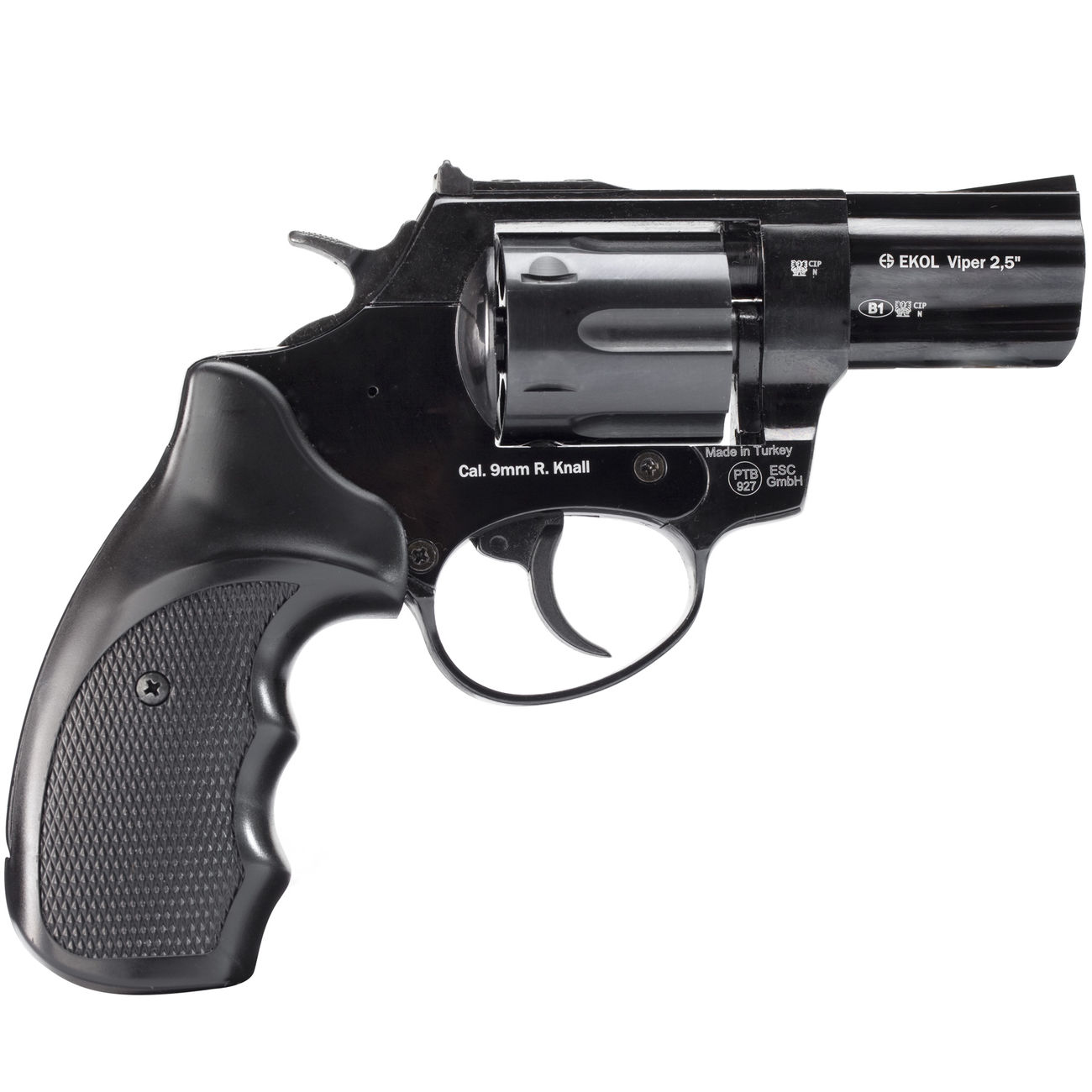 EKOL Viper Compact 2,5 Zoll Schreckschuss-Revolver 9mm R.K. brüniert kaufen