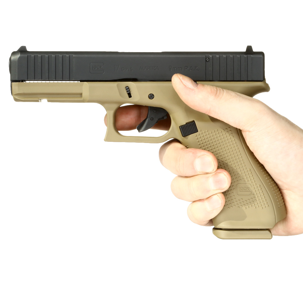 Glock 17 Gen5 Schreckschuss Pistole 9mm P.A.K. coyote French Army ...