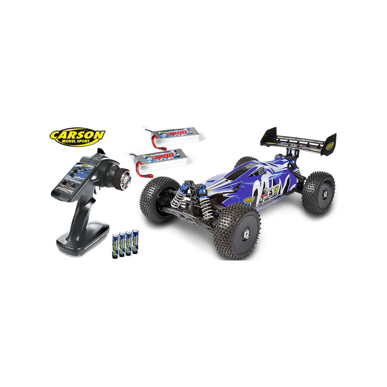 Carson 1:8 FY8 Destroyer Line Brushless 4S 4WD Buggy 2,4 GHz RTR Set ...