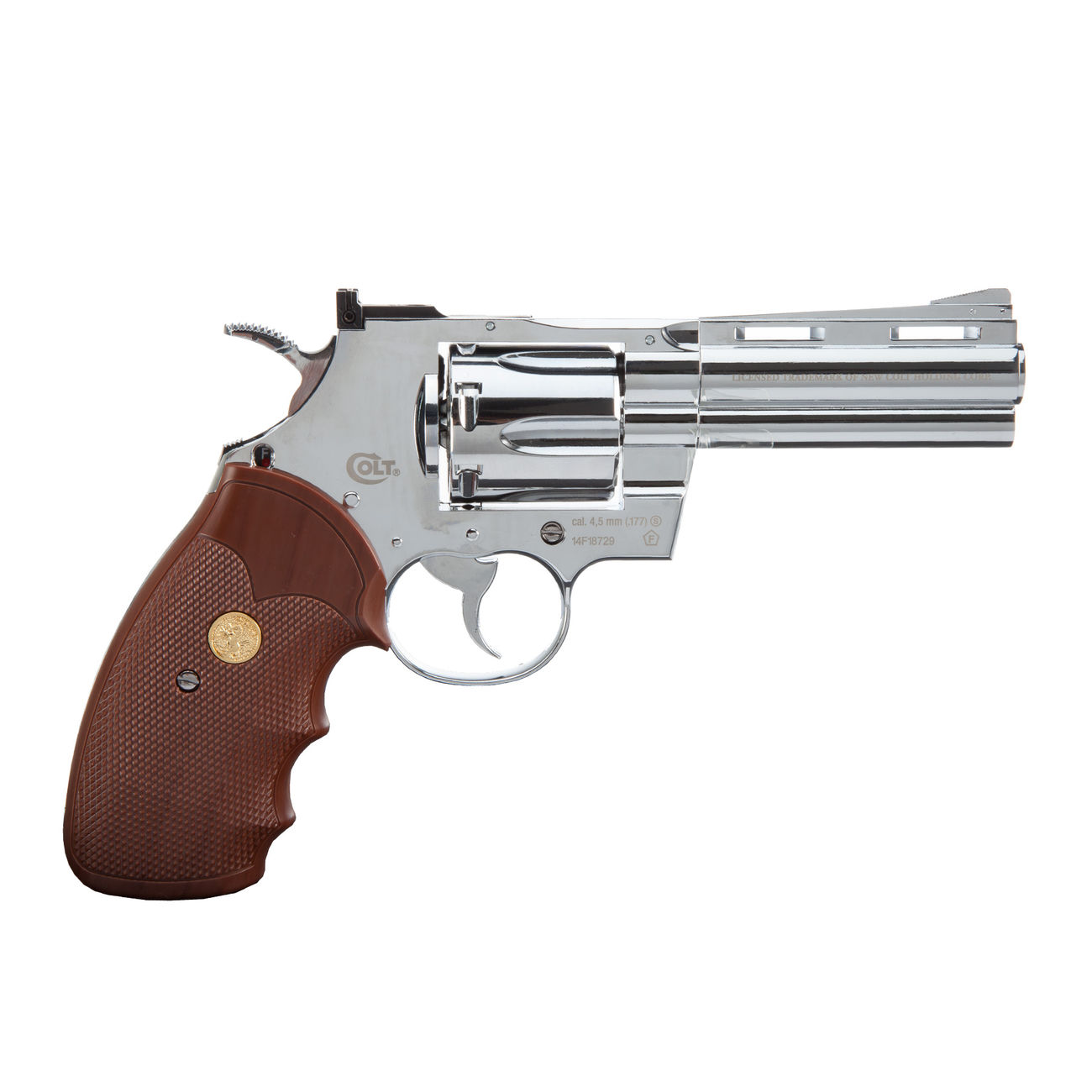 Colt CO2 Revolver Python .357 4 Zoll Kal. 4,5mm Stahl BB vernickelt ...
