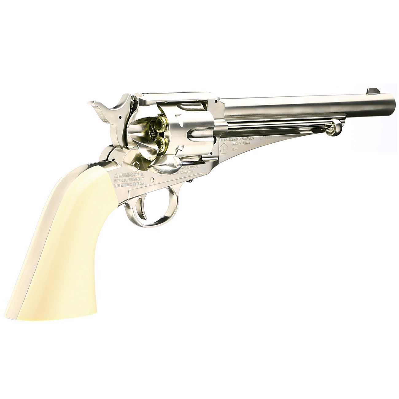 Remington 1875 CO2-Revolver Kal. 4,5 mm Diabolo/Stahl-BB nickel ...