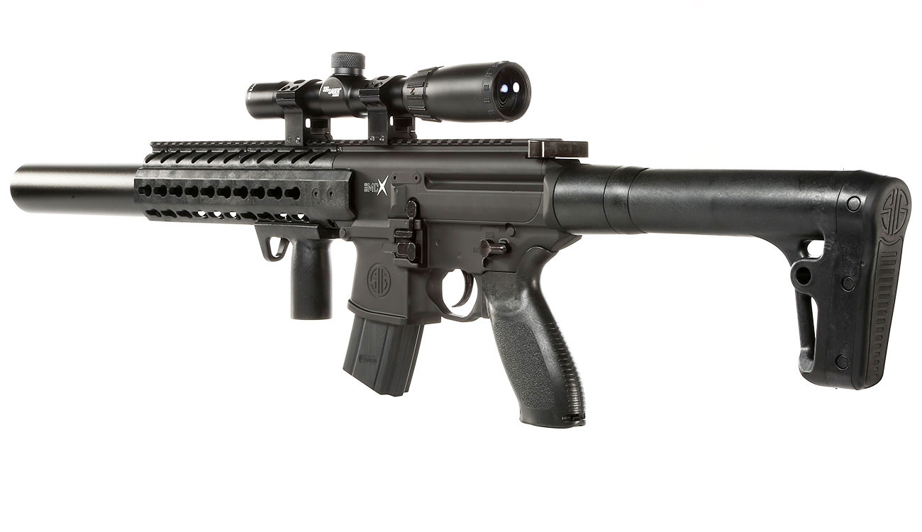 Sig Sauer MCX CO2 Luftgewehr Set 4,5 mm mit 5 x 88 g Max Tactical CO2 ...