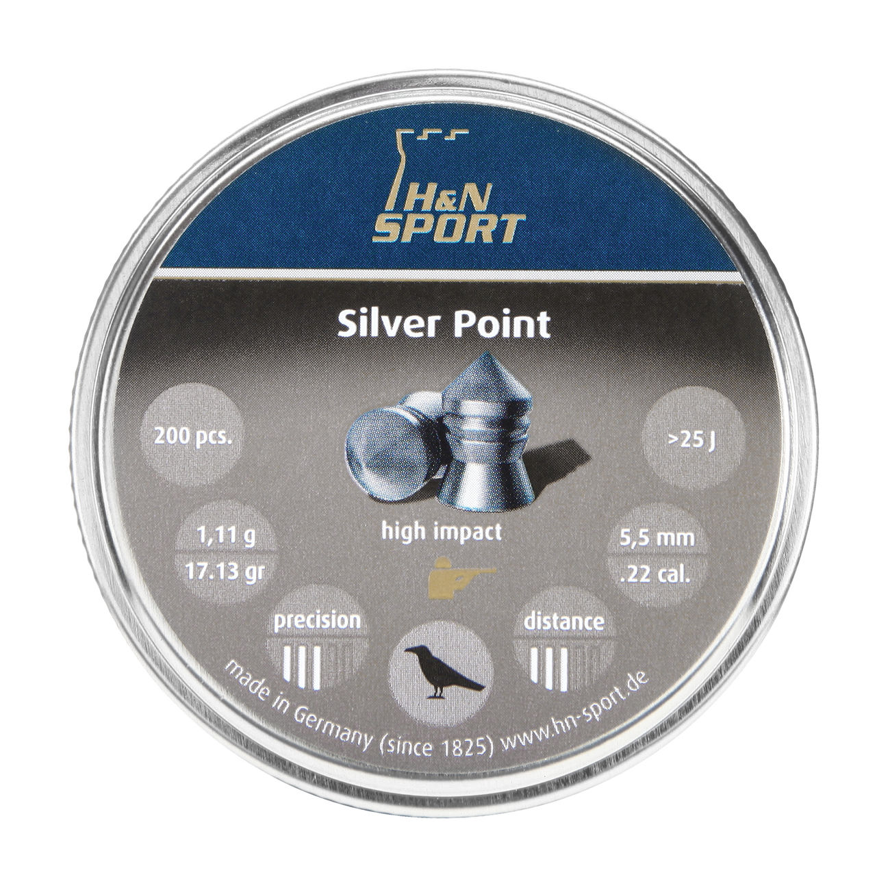 H&N Spitzkopf-Diabolos Silver Point 5,5mm 200 Stück kaufen