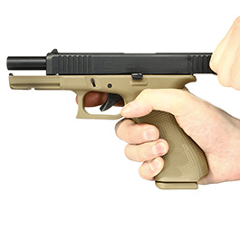 Glock 17 Gen5 Schreckschuss Pistole 9mm P.A.K. coyote inkl ...