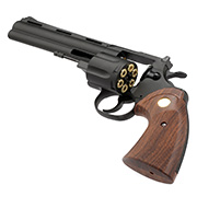 King Arms .357 Python 6 Zoll Revolver Vollmetall Gas 6mm BB schwarz ...