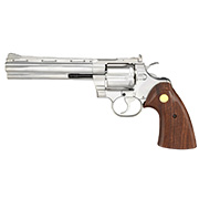 King Arms .357 Python 6 Zoll Revolver Vollmetall Gas 6mm BB Chrome ...