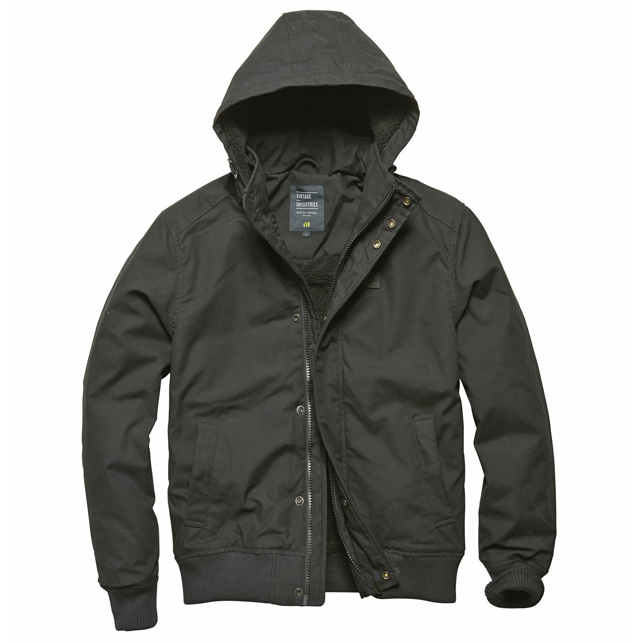 Vintage Industries Jacke Hudson schwarz - Kotte & Zeller